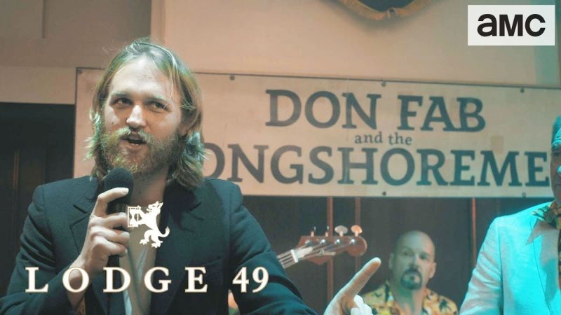 Lodge 49 episode 9 preview show's Dud's speech at band night