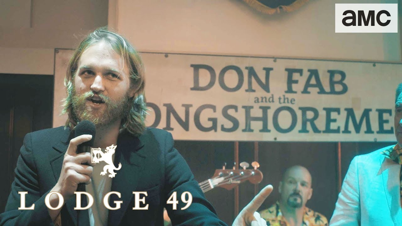 Lodge 49 episode 9 preview show's Dud's speech at band night