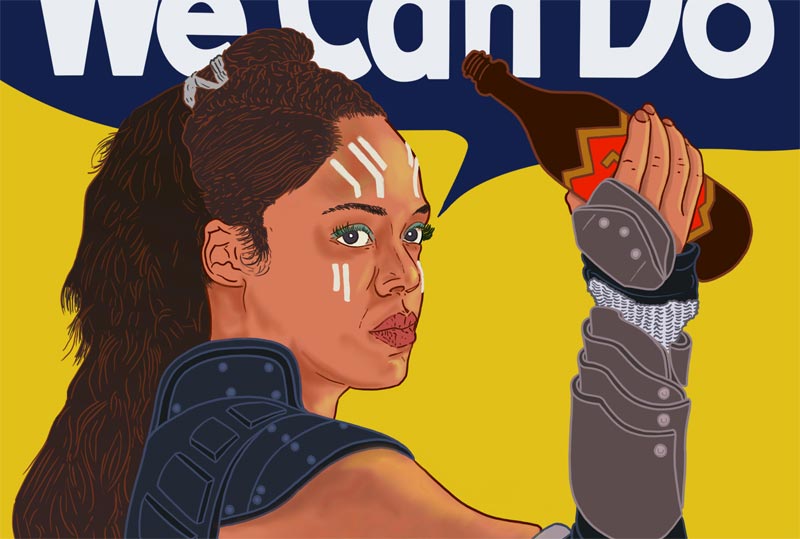 See the Valkyrie Shirt Tessa Thompson Asked CS's Max Evry to Make!