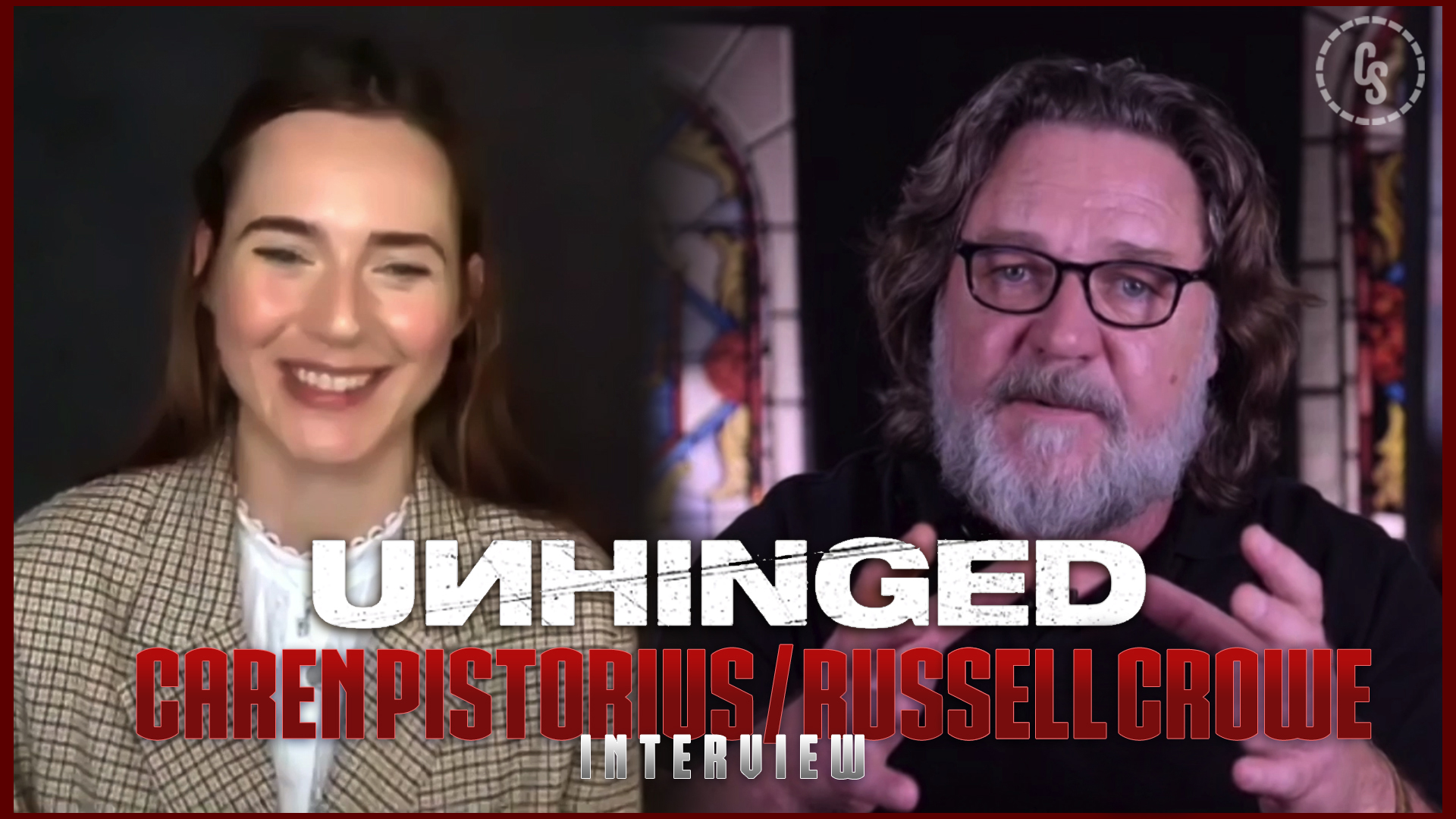 CS Video: Unhinged Interviews With Russell Crowe & Caren Pistorius