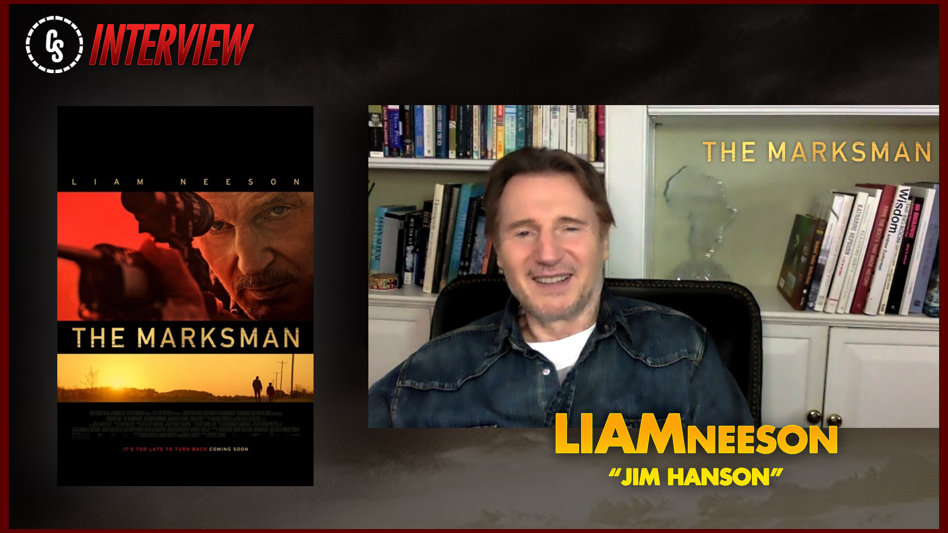 CS Video: The Marksman Interview With Star Liam Neeson!