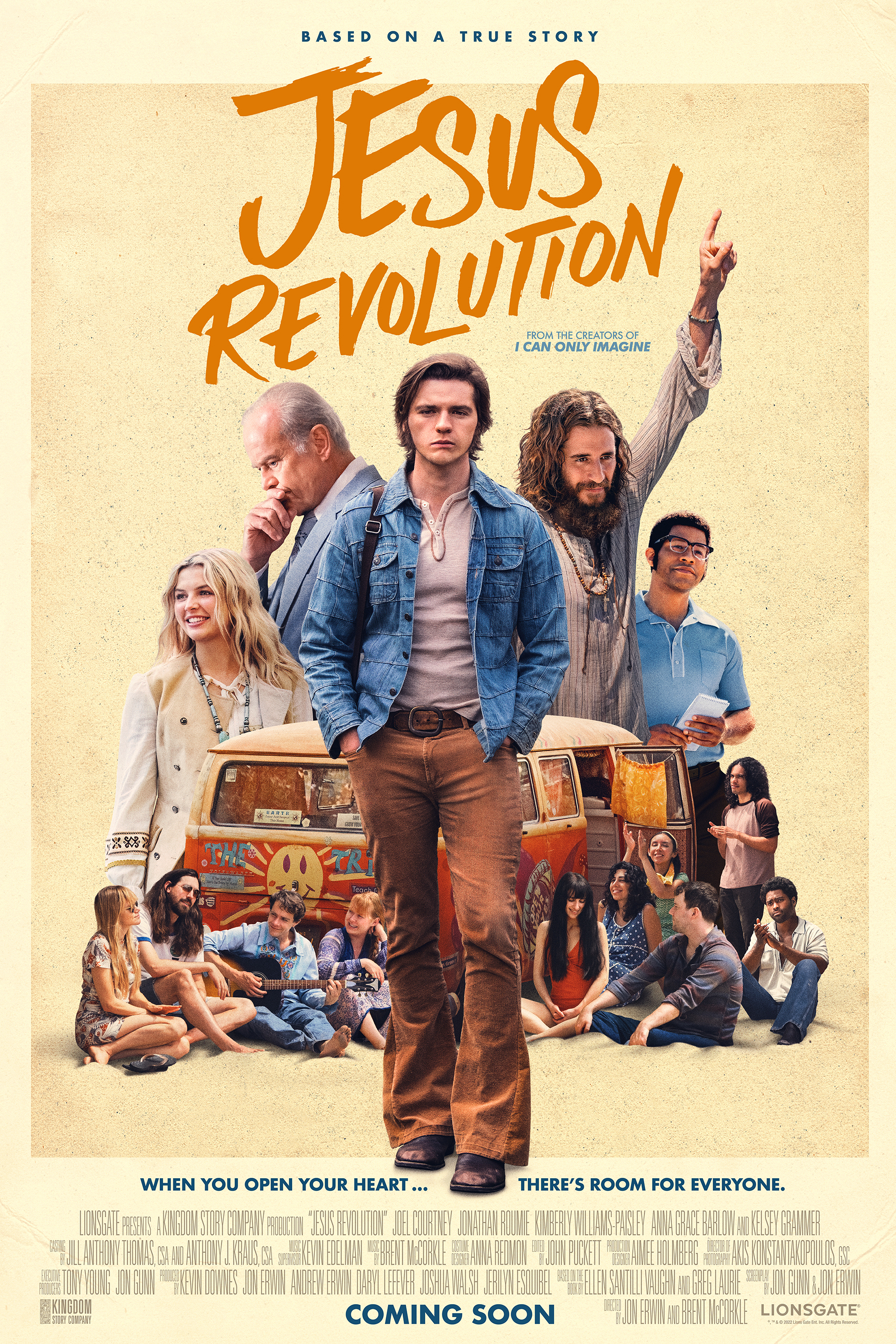 Jesus Revolution Trailer Starring Kelsey Grammer & Joel Courtney