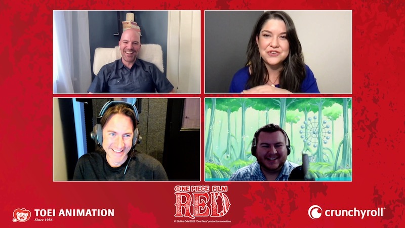 Colleen Clinkenbeard, Brandon Potter, Matt Mercer on One Piece Film Red