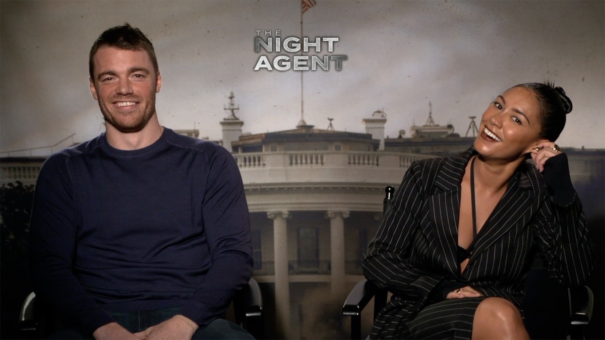 The Night Agent Stars Gabriel Basso & Luciane Buchanan Talk Netflix ...