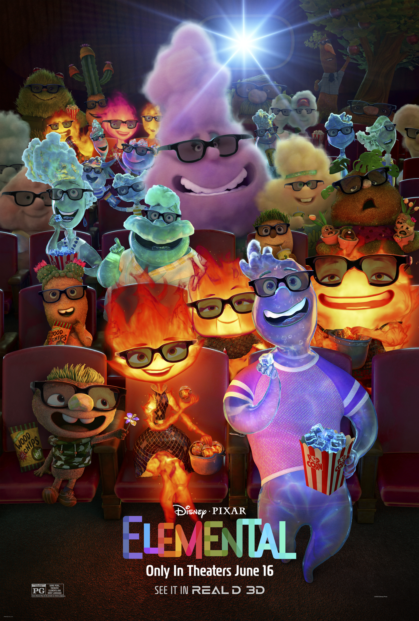 Elemental Posters and Video Preview New Pixar Movie