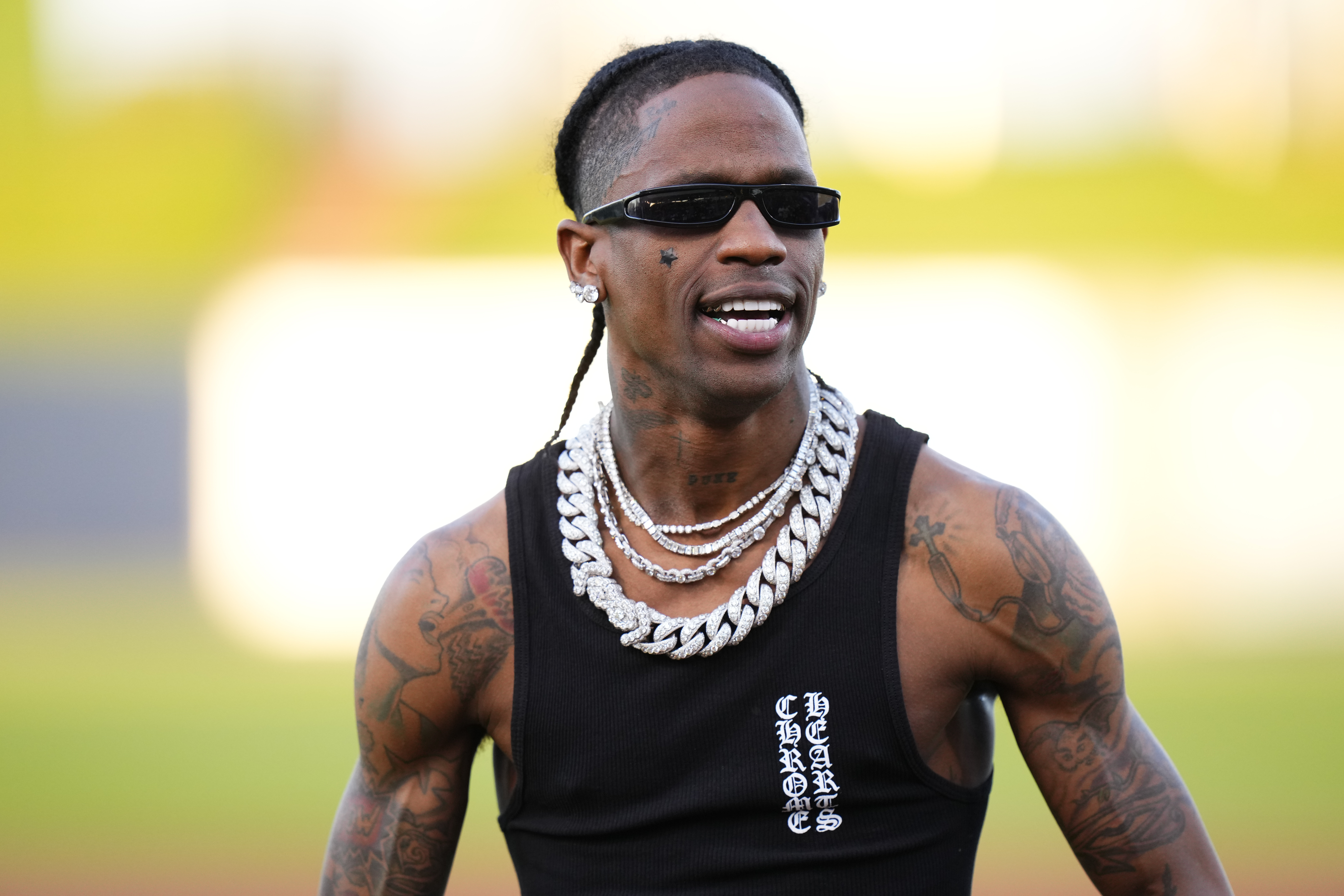 Travis Scott Spotted Backstage at WWE RAW