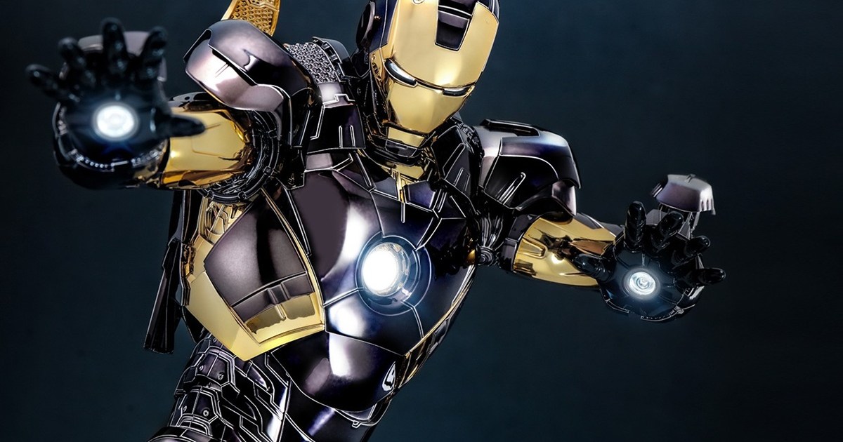Black and Gold Iron Man Sixth Scale Figure Unveiled by Sideshow