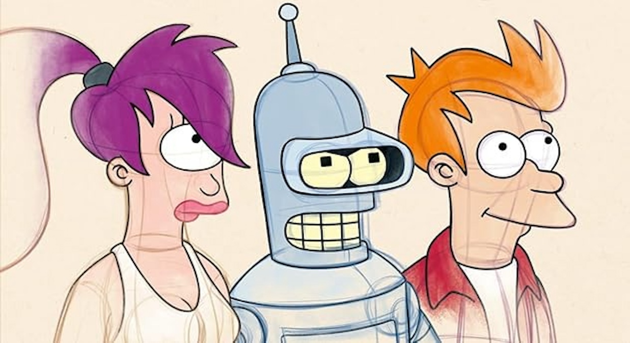Exclusive The Art of Futurama Preview Shows Early Fry & Leela Concept Art