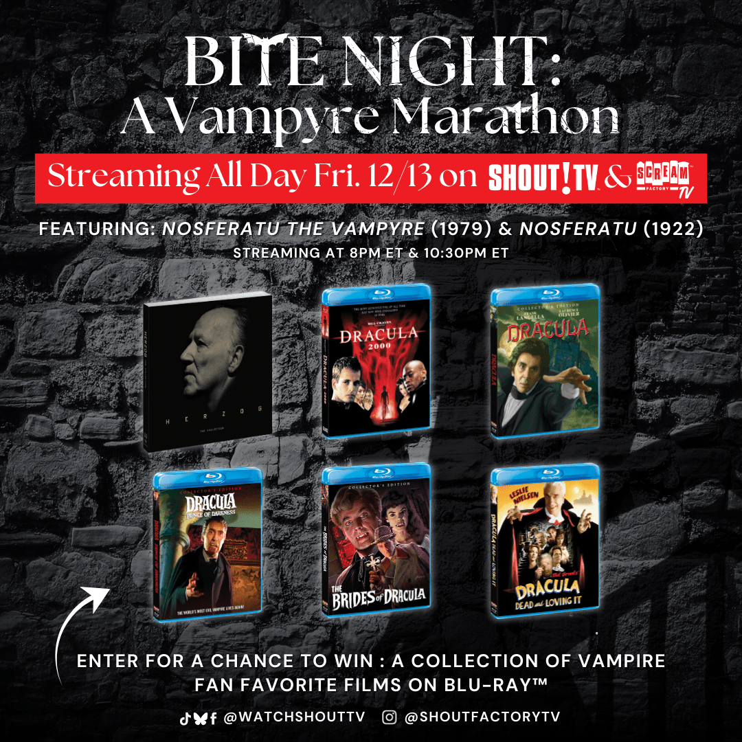 Giveaway: Shout! TV Dracula Movie Blu-rays for Bite Night Marathon