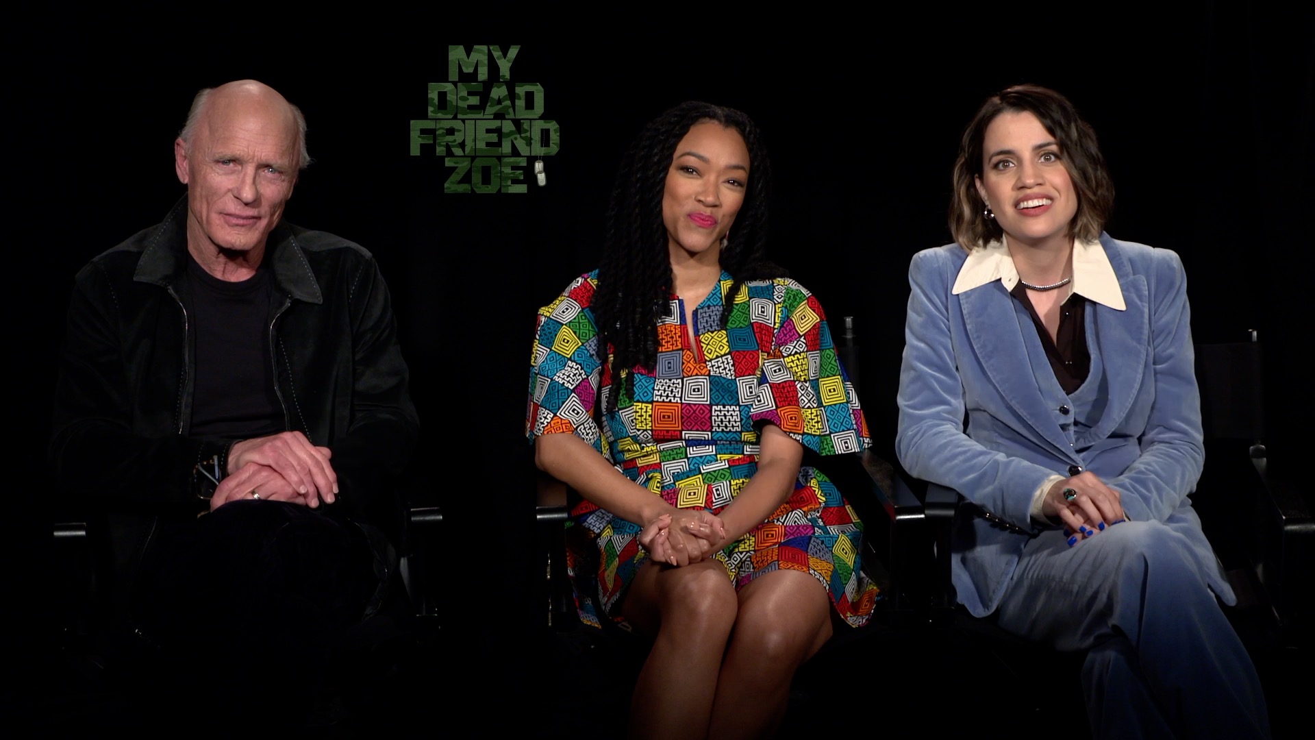 Ed Harris, Sonequa Martin-Green, & Natalie Morales Talk My Dead Friend Zoe