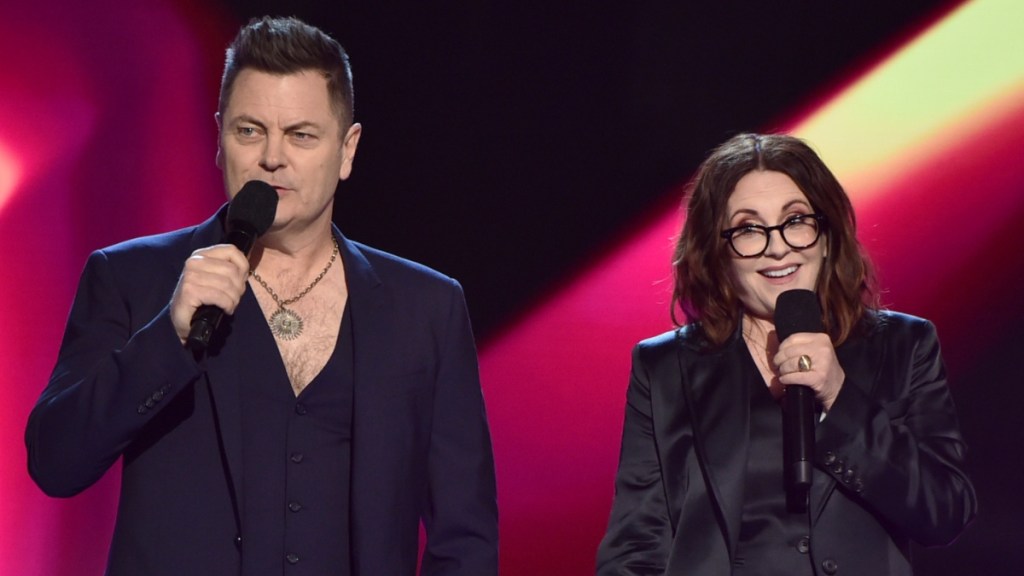 Who Is Nick Offerman's Wife Megan Mullally? Relationship, Age, Job ...