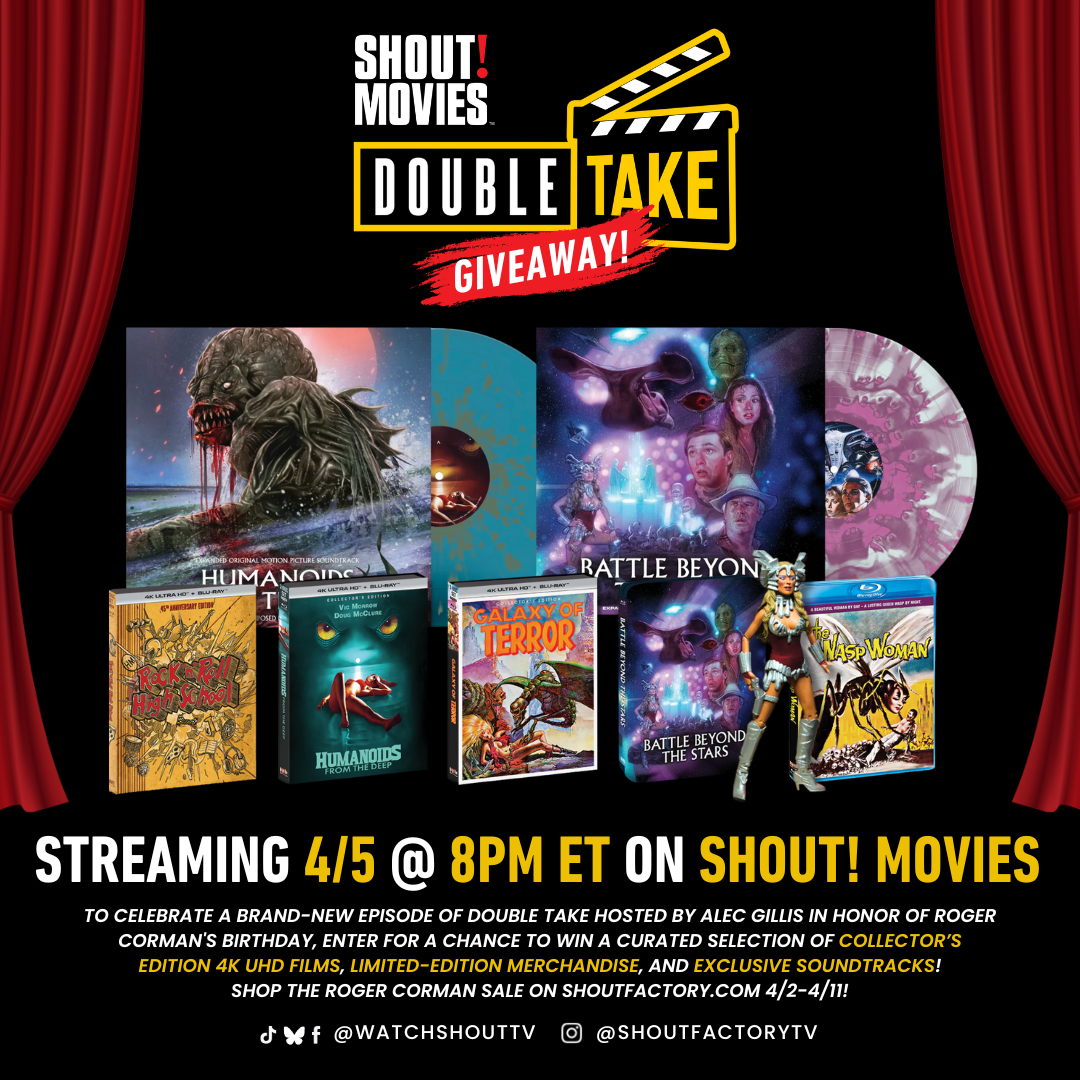 Giveaway: Roger Corman 4Ks & More for Shout! TV's Double Take Series