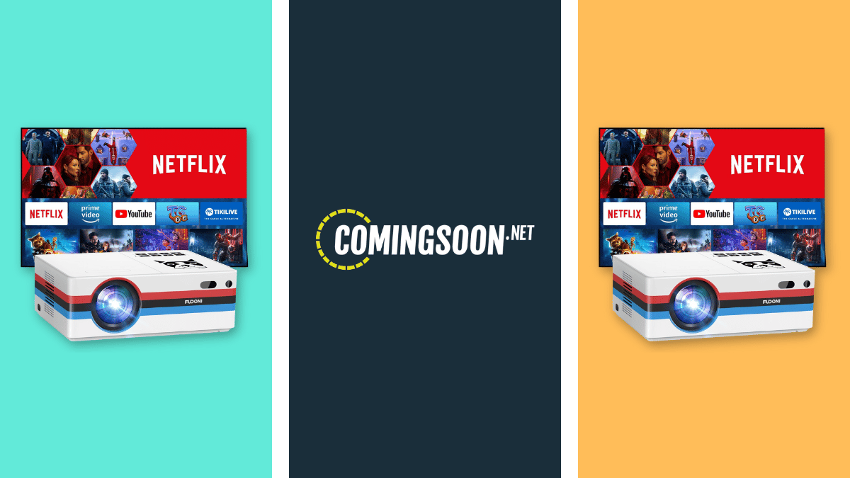 Netflix-Certified FUDONI Projector S1 for Outdoor Watch Parties