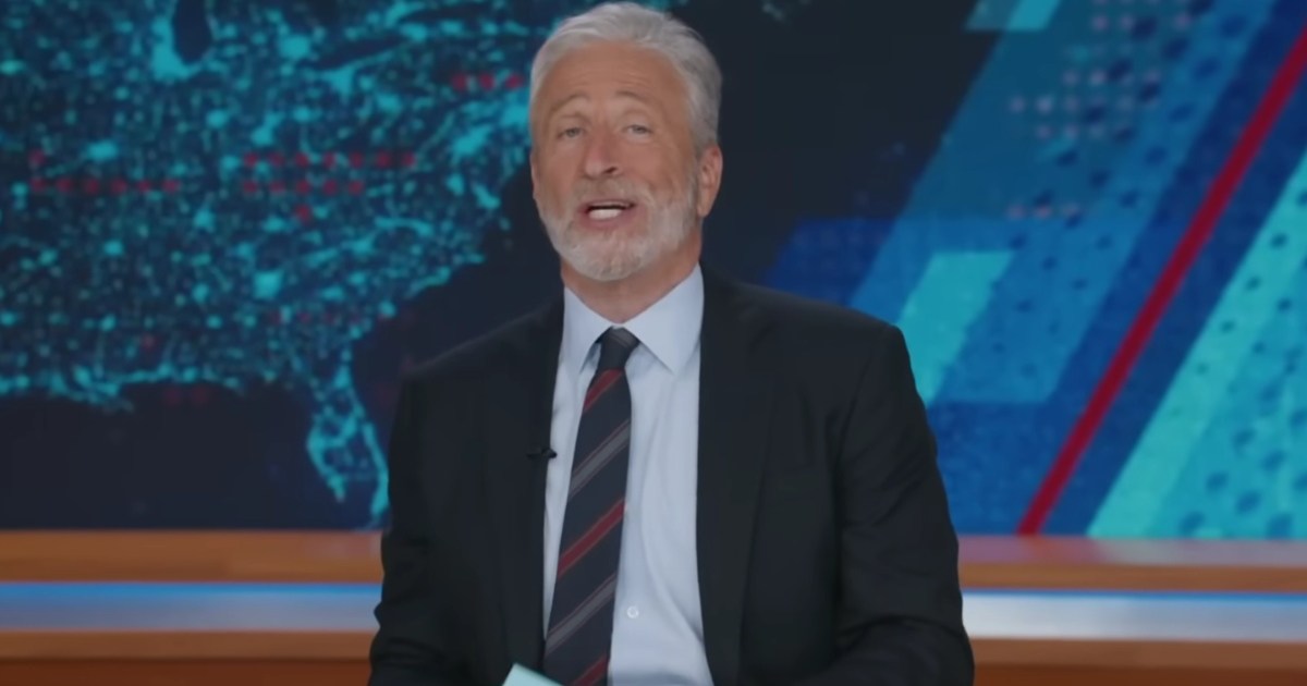 'Really F—ing Green': Jon Stewart Targets Donald Trump Over Pool Algae