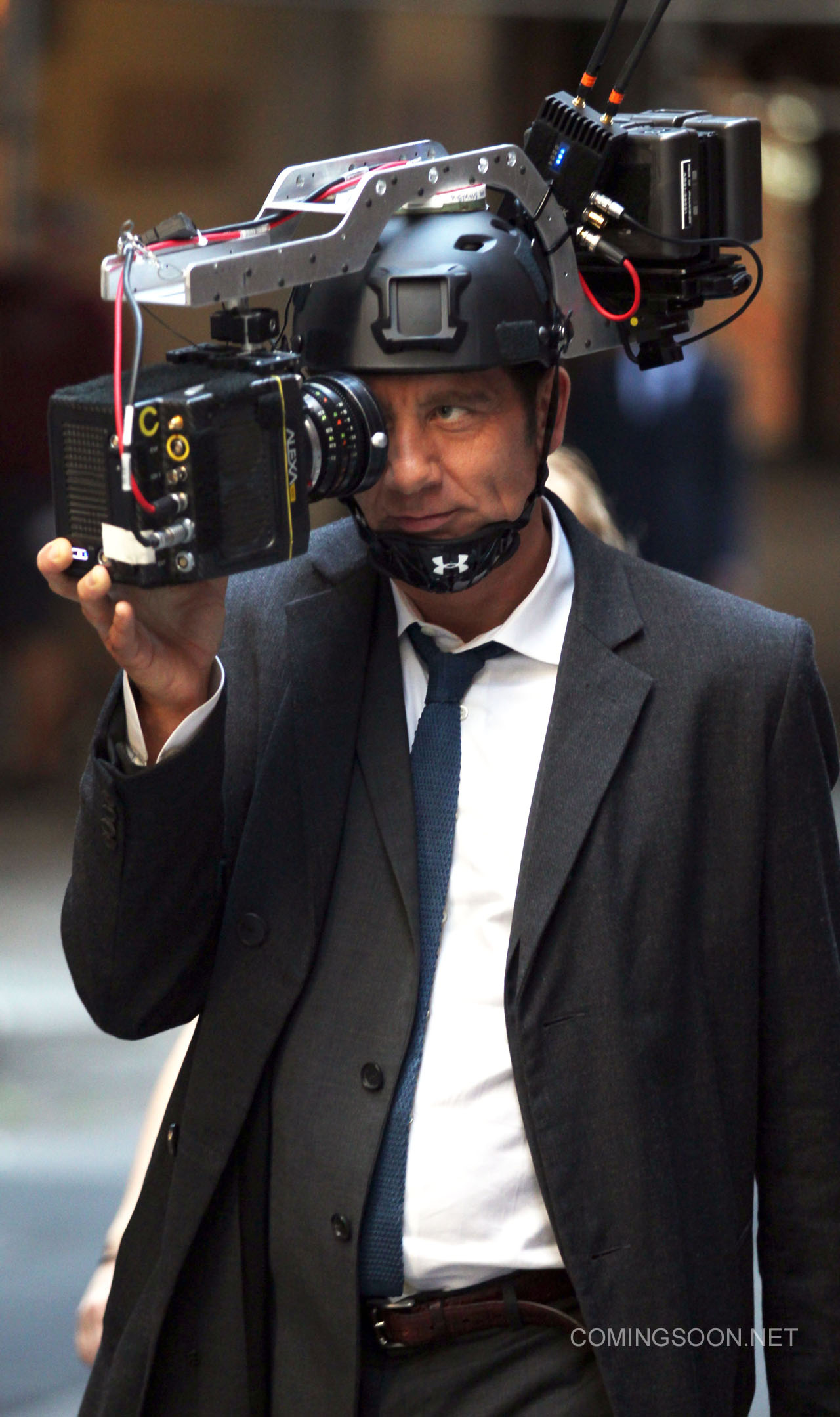 Clive Owen and Amanda Seyfried Photos from the Anon Set