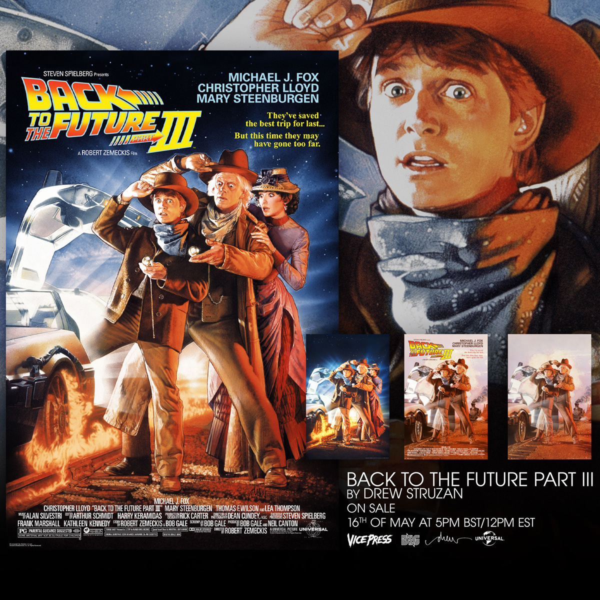 Back to the Future III Poster Prints Available From Bottleneck Gallery