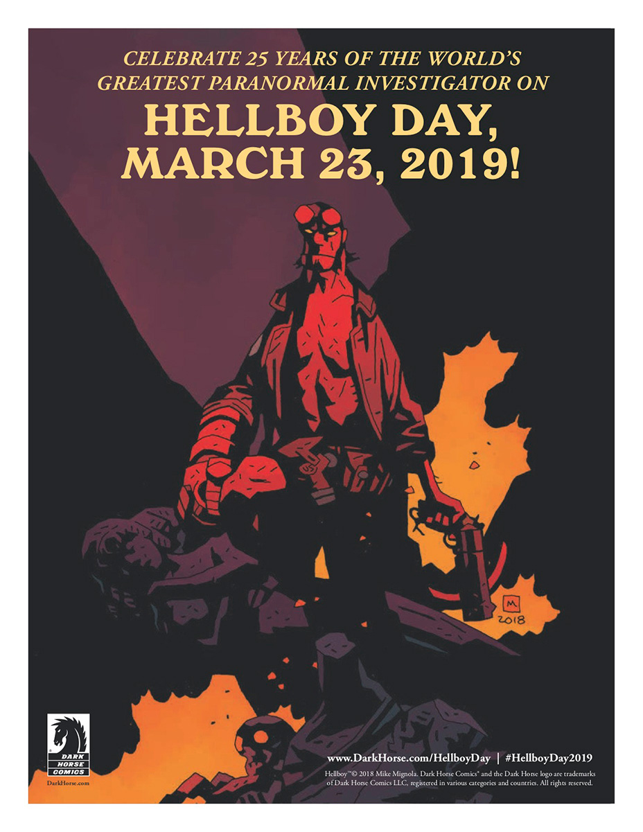 Hellboy Day Celebrates the Comic's 25th Anniversary in March 2019